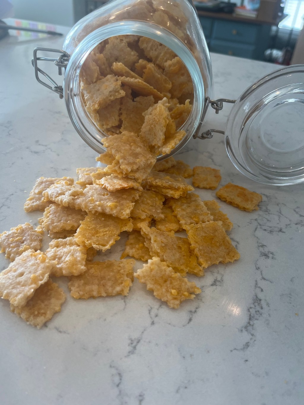 Discard Cheddar Crackers – Nichole Bakes Bread
